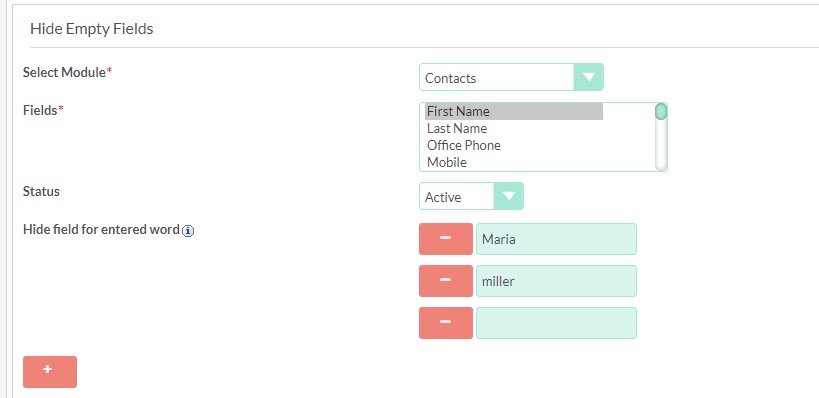 Hide Empty Fields | SuiteCRM Module Hide Empty Fields | SuiteCRM Module